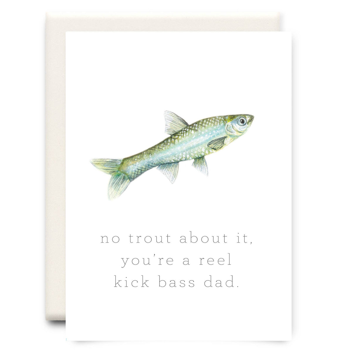 Kick Bass Dad Greeting Card – Green Thumb Garden Centre