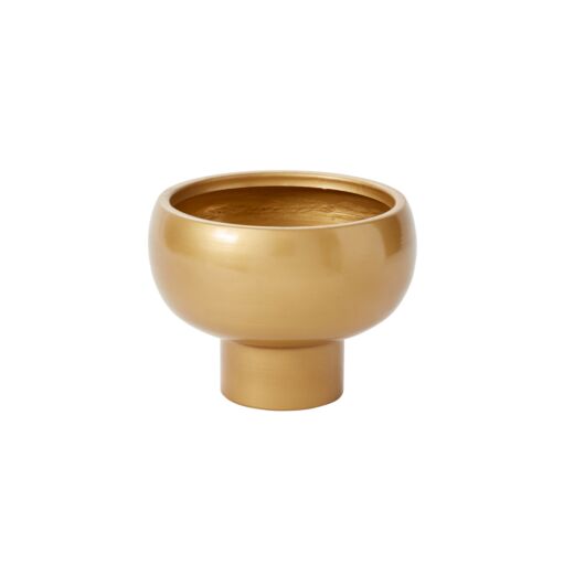 Ceramic Cassio Gold Compote – Green Thumb Garden Centre
